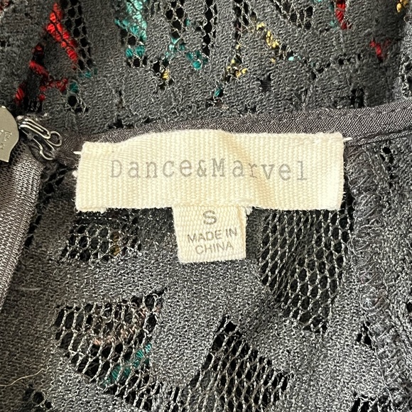 Dance & Marvel | Dresses | Dance Marvel Black Lace Floral Embroidered ...